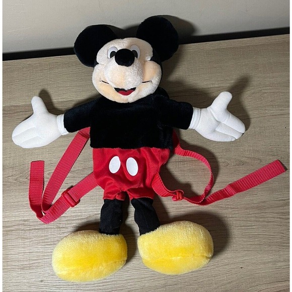 Accessories | Vintage Mickey Mouse Plush Backpack 19 Pyramid | Poshmark